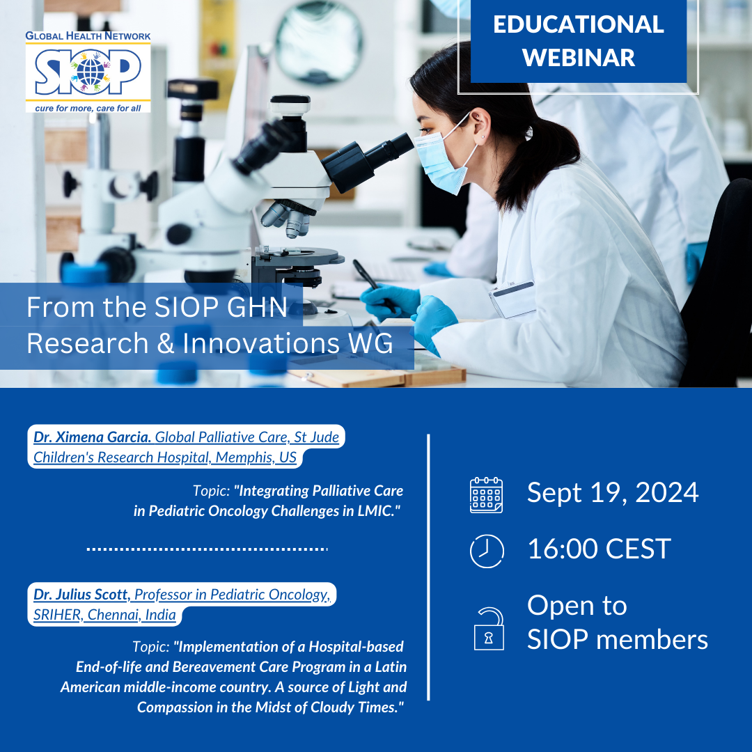 SIOP GHN Research & Innovation WG – Educational Webinar | SIOP